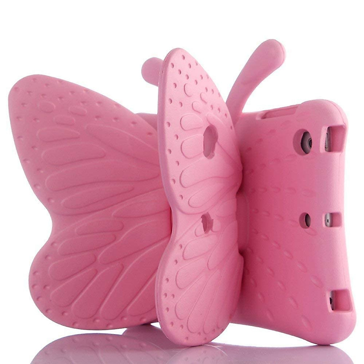 Feitenn iPad 8th Generation Case for Kids 10.2 inch 2020/2019, Shockproof Kickstand Butterfly Cover Non-Toxic EVA Foam Wings Kid-Proof Rugged Bumper Boy Girl Gift for iPad 7th 8th Gen 10.2'' - Pink