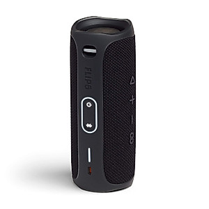 JBL Flip 5 Waterproof Portable Bluetooth Recycled Plastic Speaker Bundle with divvi! Protective Hardshell Case - Blue (Eco Edition)