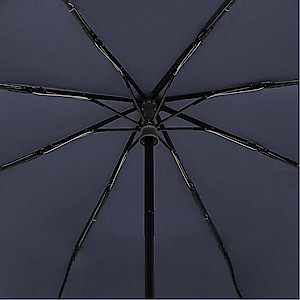 Knirps Vision Duomatic Automatic Open Close Rain Umbrella - Compact Windproof Umbrella for Rain - Durable Travel Umbrella for Adults - 97cm Diameter Retractable Umbrella & Carrying Case, Water Colored