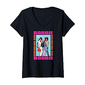 Barbie - Barbie Gen Girl Border V-Neck T-Shirt