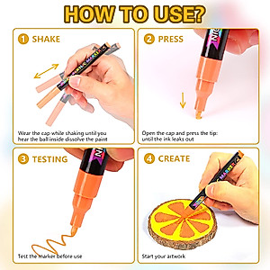 NICETY 72 Colors Acrylic Paint Pens Paint Markers, Extra Fine Tip Point Acrylic Paint Pens for Rock Painting, Canvas, Wood, Ceramic, Glass, Stone, Fabric, DIY Crafts & Art Supplies