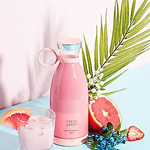 Portable Blender, 1400mAh Rechargeable Mini Blender, USB Personal Size Blender, Durable Electric Juicing Cup, Juice Blender, 350ML Mini Electric Blender For Home Travel