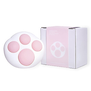 LED Night Light for Kids, Cute Nursery Light for Baby, Pop it Toy Lamp Lights for Fun Rechargeable Lighting Table Lamp Kawaii Gifts Baby Cat Paw Silicone LED Lamp Nightlight 7-Color Light Modes