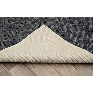 Garland Rug Ivy Vine Area Rug Runner, 3 ft x 12 ft, Cinder Gray