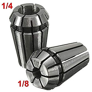 Paddsun 7 Pcs/Set 1/4 1/8 1/16 3/16 3/32 5/32 7/32 inch ER11 Spring Collet for CNC Engraving Machine & Milling Lathe Tools