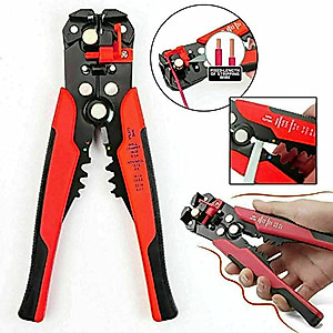 Wire Stripper Tool - 3 in 1 Self-Adjusting Wire Stripper Cutter, Wire Crimping Tool Wire Pliers for Wire Stripping,Cutting,Crimping 10-24 AWG (0.2~6.0mm²)