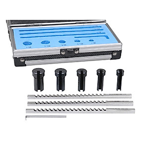 Accusize Industrial Tools No.00 Hss Keyway Broach Precision Sets in Fitted Wooden Box, 5100-0001
