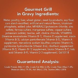 Purina Friskies Gravy Wet Cat Food, Meaty Bits Gourmet Grill - (24) 5.5 oz. Cans