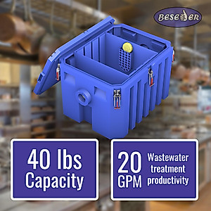 Grease trap (20 GPM, 40 Lb, 2 inch)