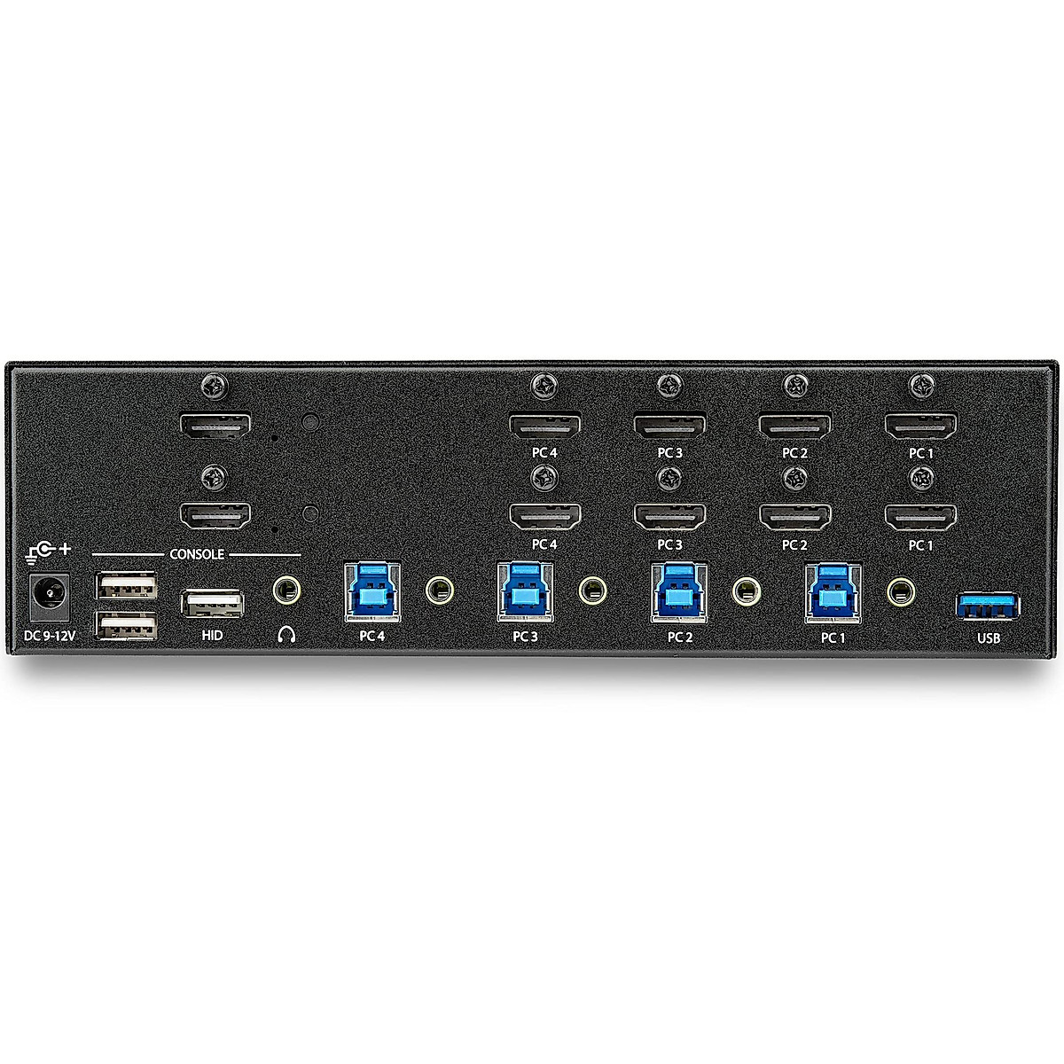 StarTech.com StarTech.com 4-Port Dual Monitor HDMI KVM Switch with Audio & USB 3.0 hub - 4K 30Hz - 4 PC Mac Computer KVM Switch Box for HDMI Display , TAA (SV431DHD4KU)