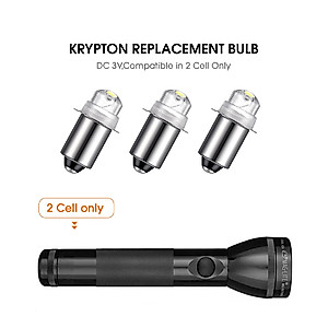Honoson 30 Lumen 3-Volt LED Replacement Bulb Flashlight Bulbs LED Torch Flashlight Bulb with 10 Year Lifespan, 41-1643 (2)
