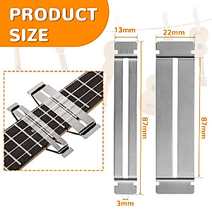 Boao 3 Sets Guitar Fret Protector Fingerboard Guards Stainless Steel Fretboard Protector Bass Guitar Fret Guards for Dressing and Polishing Frets Guitar Tool Luthier Tool Fret Polishing Kit