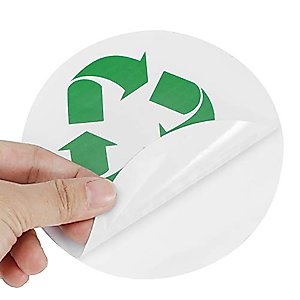 Jeanoko 18/Set Recycle Decal Recycle Sticker Trash Label Sticker Waterproof Trash Classification Sticker for Cans Garbage Containers Bin