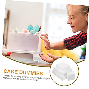 RORPOIR Foam Cake Model 4pcs Foam Cake Mold White Party Supplies To Rotate Wedding Cake Model