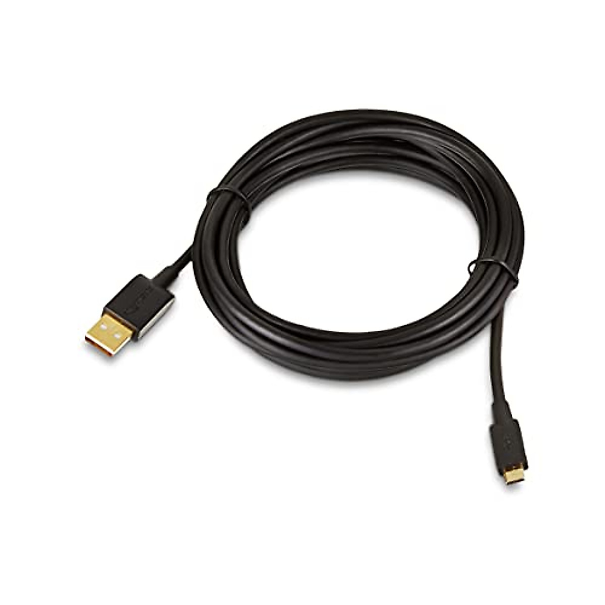 Amazon Basics USB-A to Micro USB Fast Charging Cable, 480Mbps Transfer Speed with Gold-Plated Plugs, USB 2.0, 10 Foot, Black