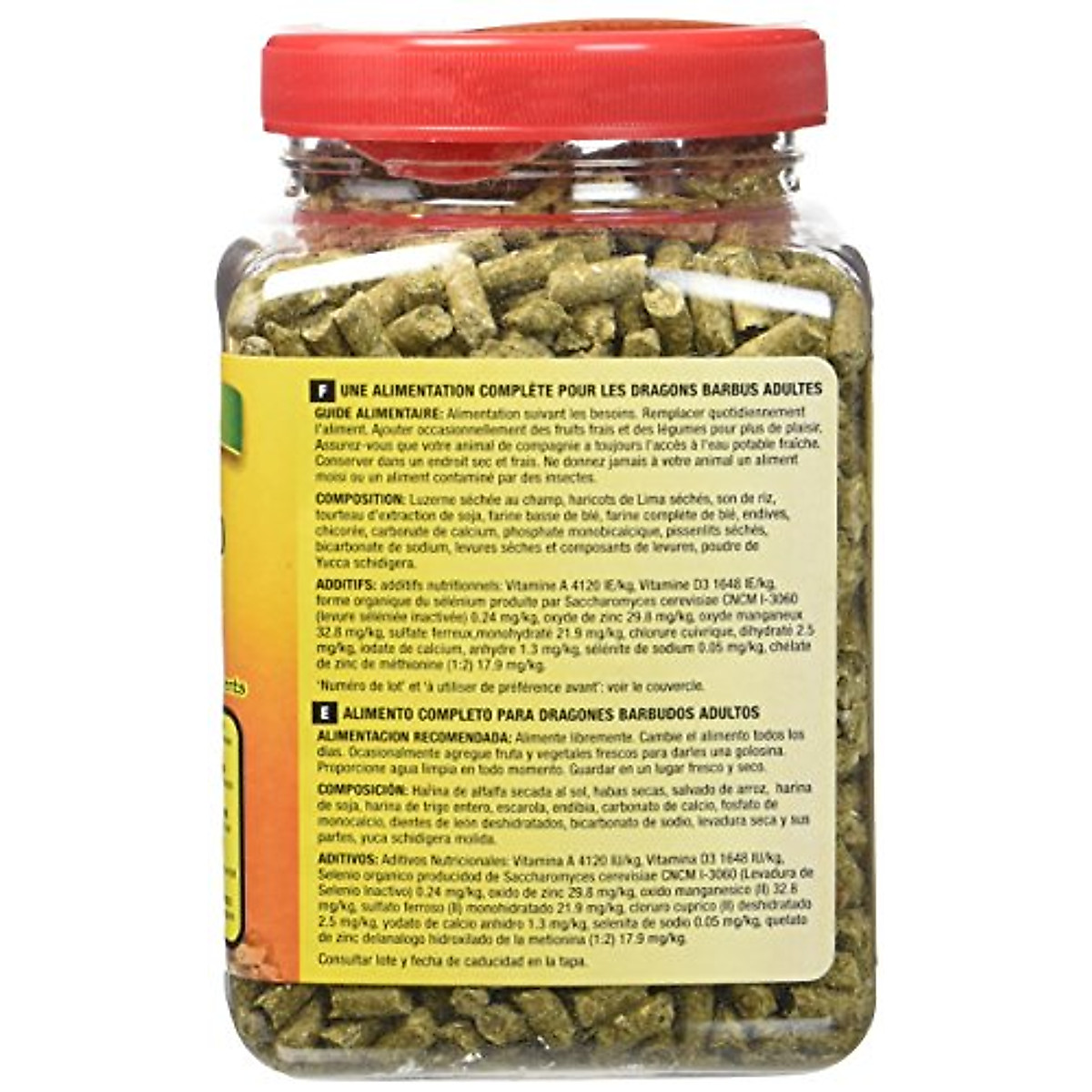 Zoo Med Laboratories SZMZM76 Beard Dragon Adult Soft-Moist Pellet, 10-Ounce