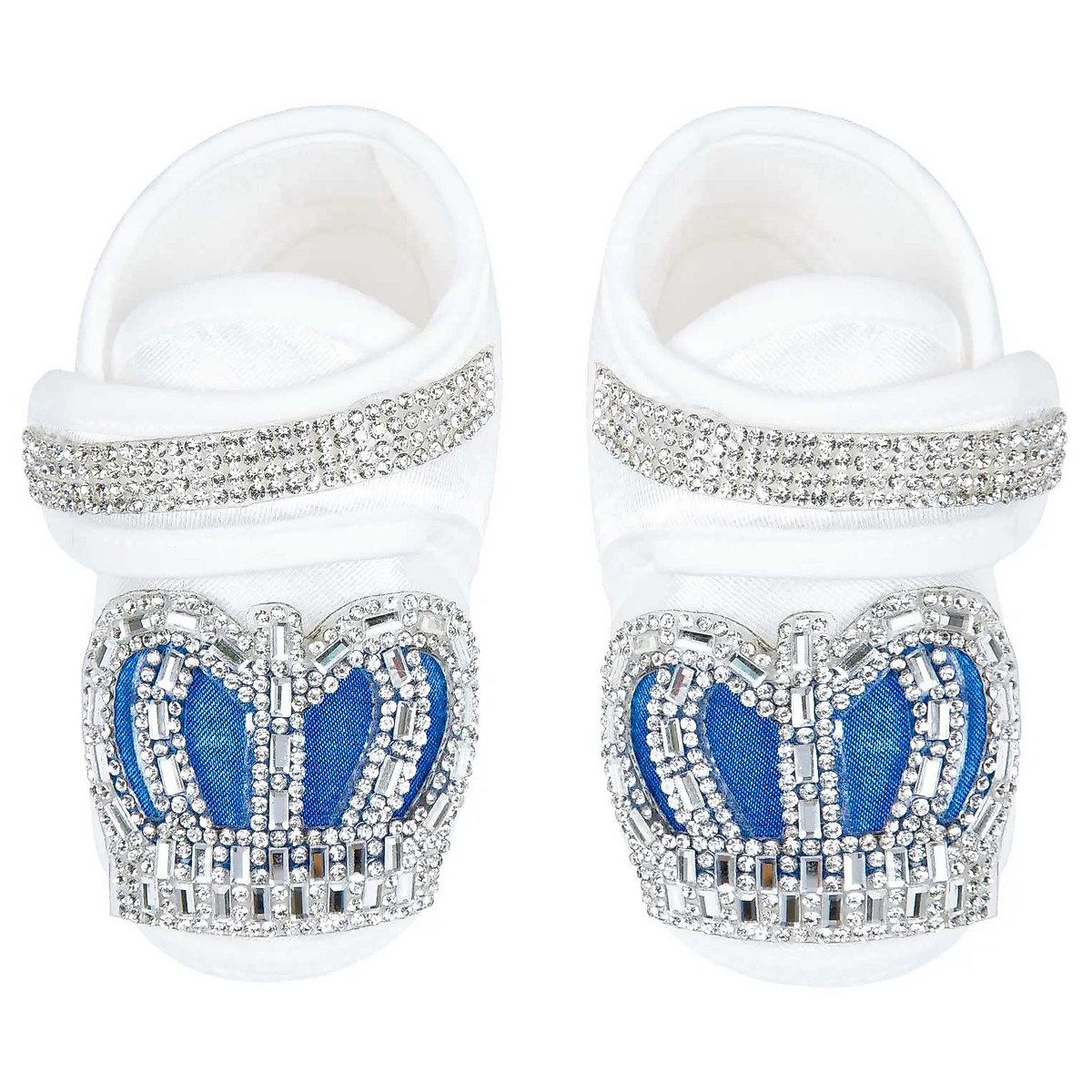 Lilax Baby Boy Jewels Crown Layette 4 Piece Gift Set 0-3 Months Royal Blue