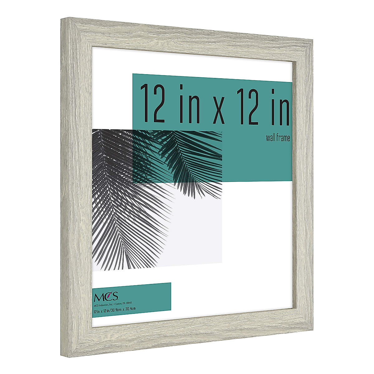 MCS Studio Gallery Frame, Gray Woodgrain, 12 x 12 in , 2 pk