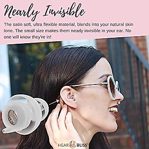 Womens Concert Earplugs - High Fidelity Ear Plugs & Hearing Protection - Musician Ear Protection, Small Ear Plugs for Concerts, Motorcycle Ear Plugs Noise Reduction, Reusable Silicone Ear Plug