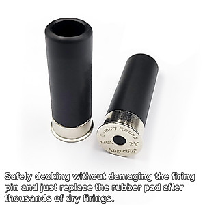 Angeebin Training Snap Caps for Dry Fire Training Dummy Rounds Practice Safe Loading Firing (12GA-6pcs)