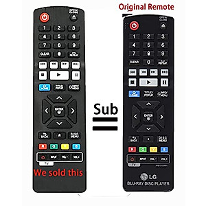 2 in1 AKB73735801 AKB73896401 Replaced Remote for LG Blu-ray Disc Player BP330 BP530 BP540 BPM54 BP735 BP735B BP135 BP300 BP335W BP340 BP155 BP335W BP350 BPM35 BP550 UP970