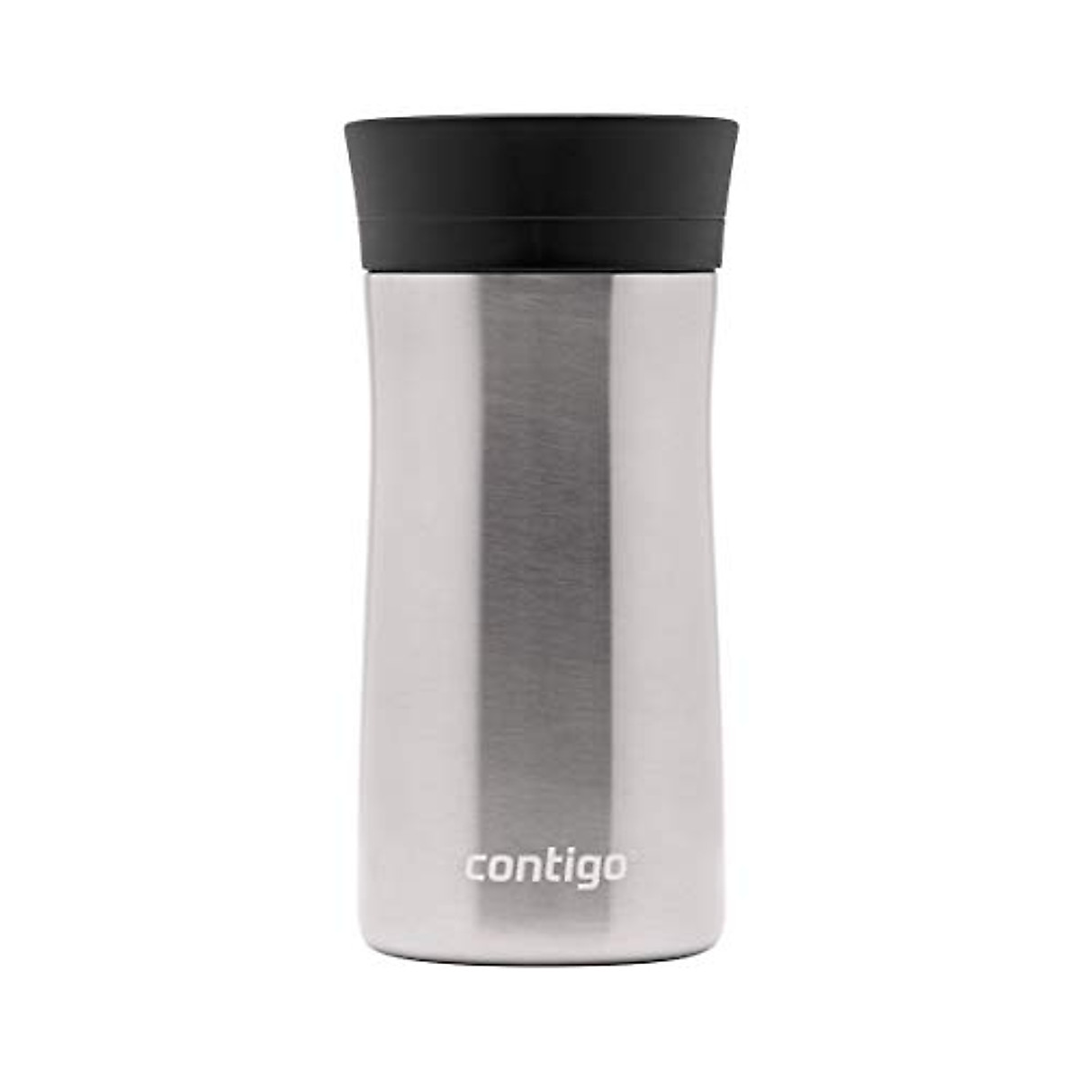 Contigo Unisex's Pinnacle Autoseal Thermobecher, Edelstahl-Reisebecher, Isolierbecher, auslaufsicher, Kaffeebecher to Go, Travel Mug mit Easy-Clean-Deckel, BPA-frei, 300 ml, Stainless Steel
