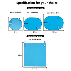 Car Rearview Mirror Waterproof Film/Car Side Window Rainproof Film/Car Mirror Waterproof Film/Car Anti-Rain Sticker