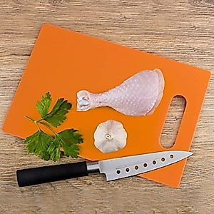 Lesbin 4-Piece Small Plastic Cutting Board with Handles