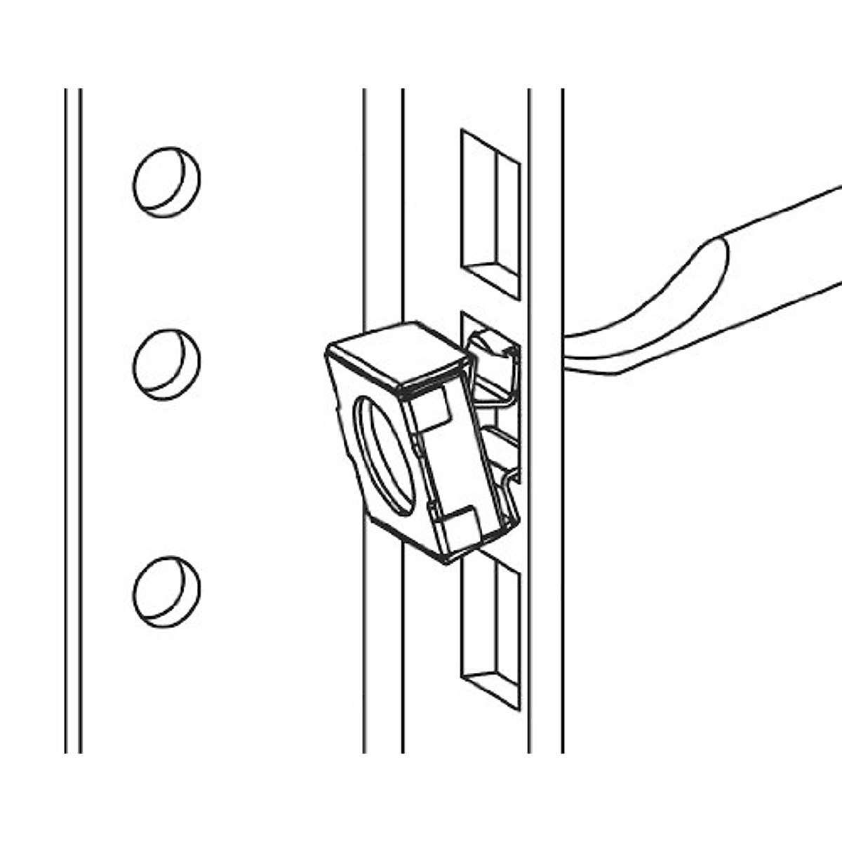 Cage Nut Insertion Tool for 3/8" Square Hole Rack Rail (4HARCNITOOL)