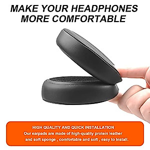 Gvoears Replacement Ear Pads Cushions for Skullcandy Crusher Wireless, Crusher ANC/EVO, Hesh ANC/EVO, Hesh 3 Wireless, Also Fit for Skullcandy Venue Wireless ANC Headphone with Duable Leather Fabric