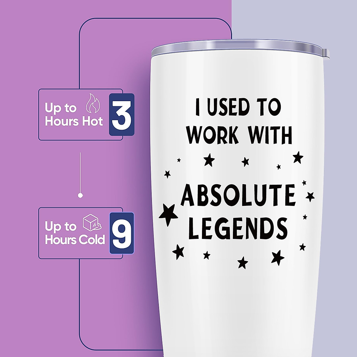 ZOKCC Funny Farewell Retirement Going Away Gifts for Coworker, Colleagues, Boss, Friends- Naughty New Job, Goodbye, Good Luck Gifts For Women, Men- 20 Oz Tumbler
