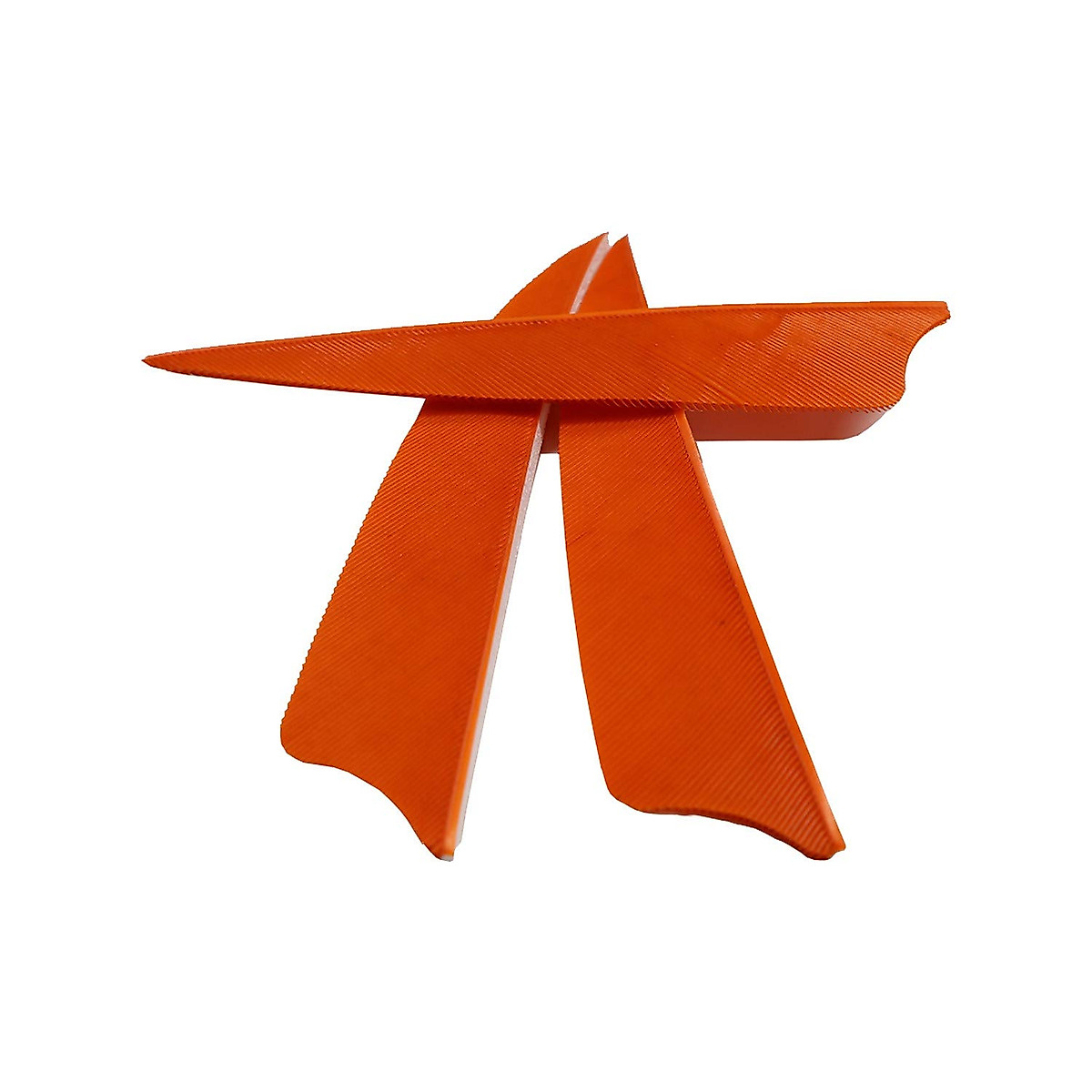 M.SJUMPPER ARCHERY Arrows 3 Inch Real Feathers Fletching with Shield Cut for DIY Hunting Shooting Shafts (36 Pack) (Orange)