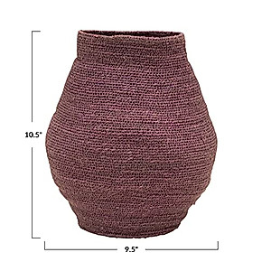 Bloomingville Hand-Woven Seagrass, Lilac Color Basket