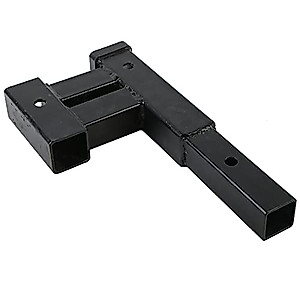 XMT-Moto 4000 LB Dual 2" Trailer Hitch Receiver Rise-Drop Adapter Extender Extension Tow