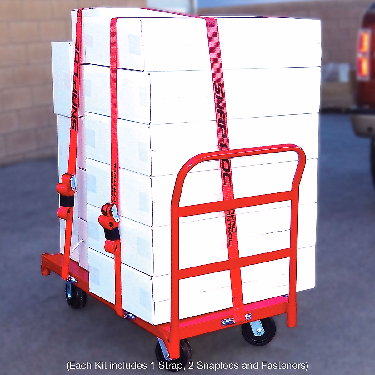 SNAPLOCS CART Strap Anchor KIT with 2"x16' CAM for Platform Trucks