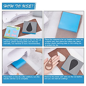 SUPERDANT Leather Cutting Die Bifold Card Holder Embossing Wooden Cutting Die Fabric Giftcard Holder Cutting Mold Die Cuts with Anti-Cracking Plastic Protective Box and EVA Foam for DIY Craft