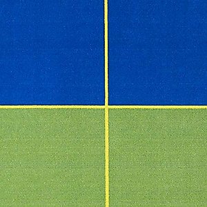 KidCarpet.com ABC Rainbow Seating Classroom Rug with 24 Seats, 7'6" x 12' Rectangle