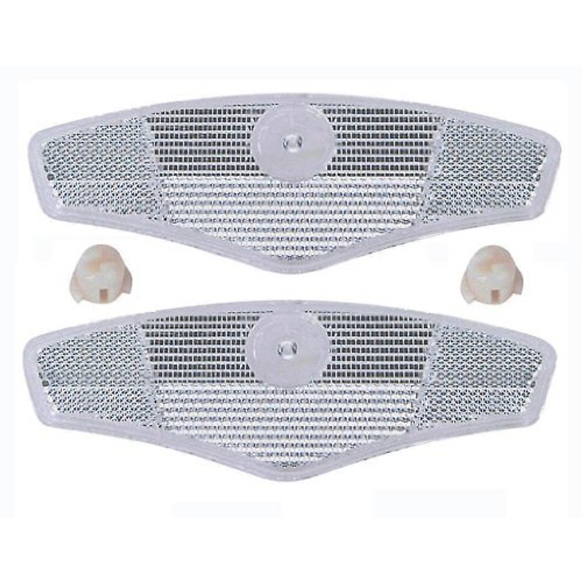 Lowrider Clear Spoke Reflector 2 Piece. Bike Part, Bicycle Part, Bicycle Reflector, Bike Reflector, Bike Part, Bicycle Part, Beach Cruiser, BMX, Chopper, Stretch.