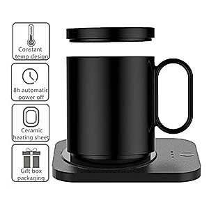 Shelina Coffee Mug Warmer,Beverage Warmer ,Electric for Office Home Use,Smart with Three Temperature Settings(Cup Not Included)