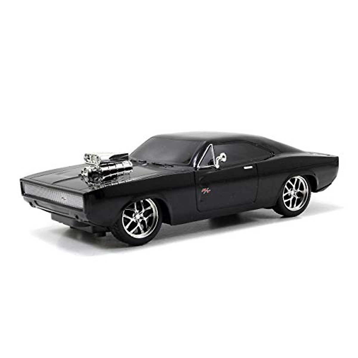 Jada Toys - Fast and Furious 7.5 Inch Remote Control 1970 Dodge Charger , Black
