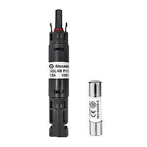 Solar Odyssey 4 Pack 15A Solar PV in-Line Fuse Holder Waterproof w/Fuse 15 Amp Pack of 4