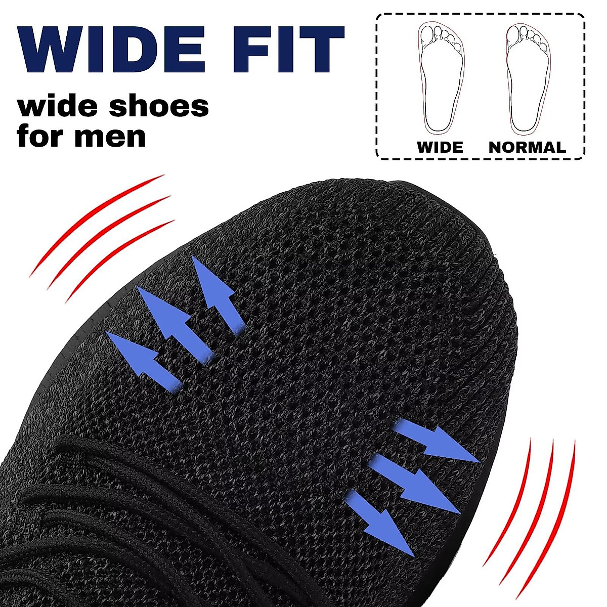 SDolphin Shoes for Men - Tennis Running Shoes for Gym Workout Athletic Sneakers Standing Comfort Non Slip Fashion Allblack Size 10.5