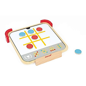 Janod I Am Learning Colors Magnetic Chips Game Set with 20 Activities and Chalk Board - Ages 2+ - J05321