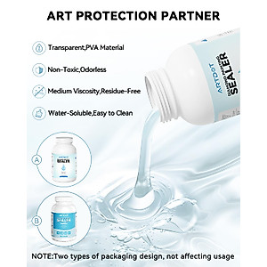 ARTDOT 16 oz Diamond Art Sealer Kits for Adults, Large Capacity Glue as Diamond Painting Accessories and Jigsaw Puzzles Tools