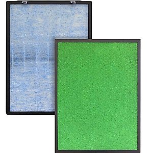 Fette Filter - 4-in-1 High-Efficiency Replacement Filters (pack of 2) Compatible with PURO²XYGEN Air Purifier P500 with True HEPA Filter, Activated Carbon Filter - Pack of 2