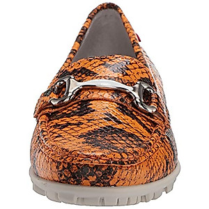 Marc Joseph New York Women's Leather Made in Brazil Grand Street Golf Shoe, Cheddar Viper, 11 M US