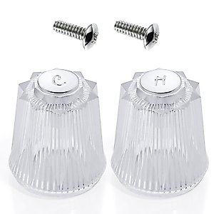 Shower Handle Replacement Compatible with Price Pfister Contessa and Windsor Bathtub Faucet Handles and Shower Handles Hot and Cold, Shower Knobs 2 Piece Replacement Part