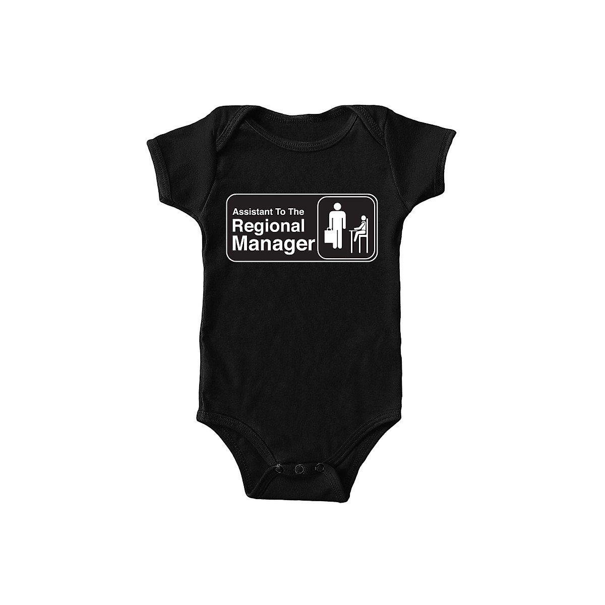 Haase Unlimited Assistant To The Regional Manager Bodysuit (Newborn, Black)