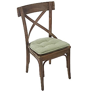 Klear Vu Omega Non-Slip Universal Chair Cushions for Dining Room, Kitchen and Office Use, U-Shaped Skid-Proof Seat Pad, 15x16 Inches, 4 Pack, 17 Celadon