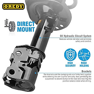 OREDY 4PCs Set Front & Rear Struts for 2007 2008 2009 2010 2011 Honda CR-V CRV - 172497L 172497R 272491 272492